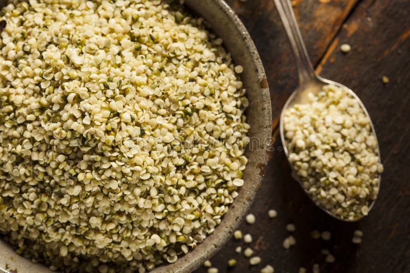 Organic Hulled Hemp Seeds stock image. Image of brown - 39218627