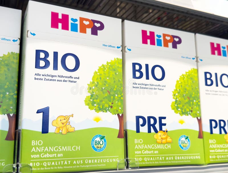 Organic Infant Milk Packaging Display Store Shelf Stock Photos - Free ...