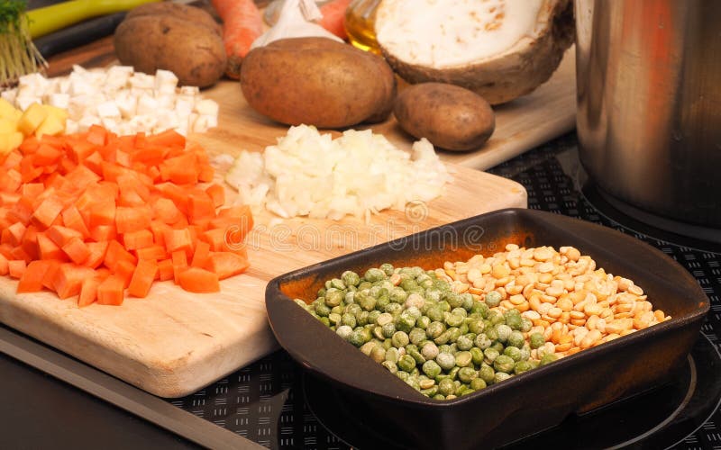 Organic Cooking Ingredients Stock Image - Image of root, garlic: 110539893