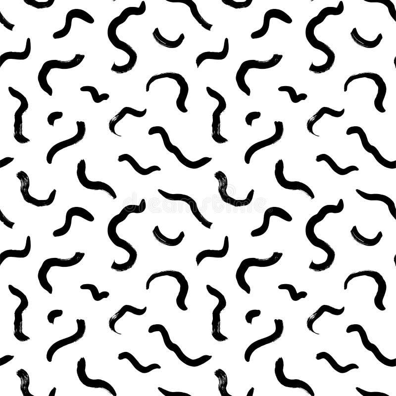 Irregular Circular Lines Vector Seamless Pattern. Stock Vector ...