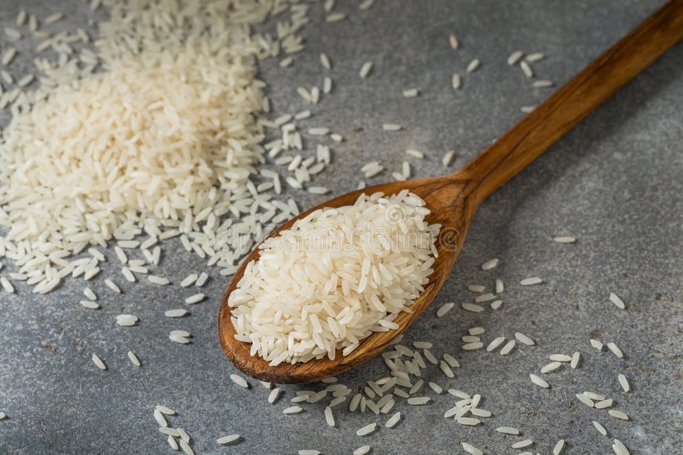 Organic Japanese Basmati Long White Rice Stock Photo - Image of jasmine ...