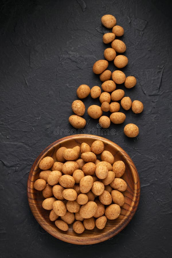 Organic Japanese Peanuts in the Bowl - Arachis Hypogaea Stock Image ...
