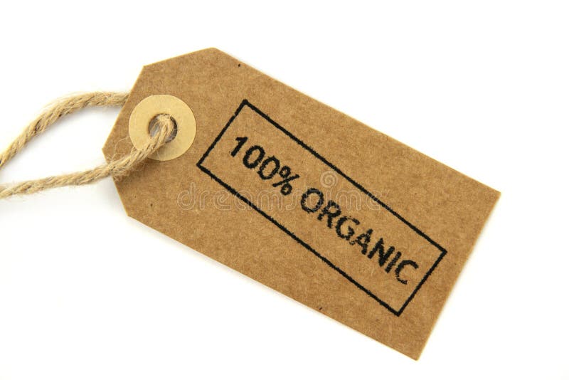 Organic label stock image. Image of price, recyclable - 31297807