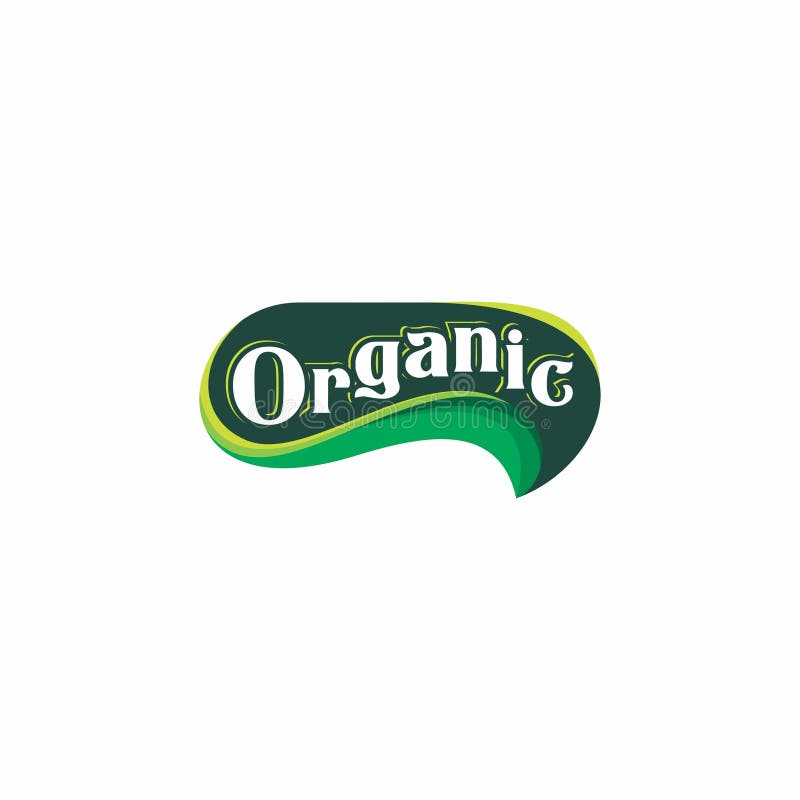 Organic Label Vector Template. Organic Food Design for Restaurant Stock ...