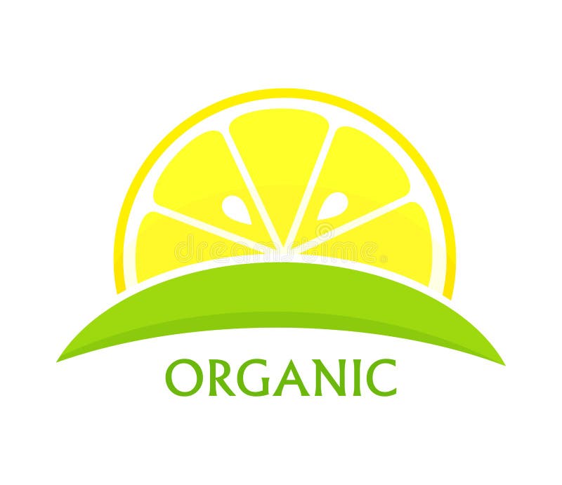 Organic lemon logo stock vector. Illustration of shape - 137322163