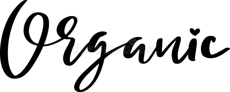 Organic Lettering. Handwritten Modern Dry Brush Calligraphy. Vector ...