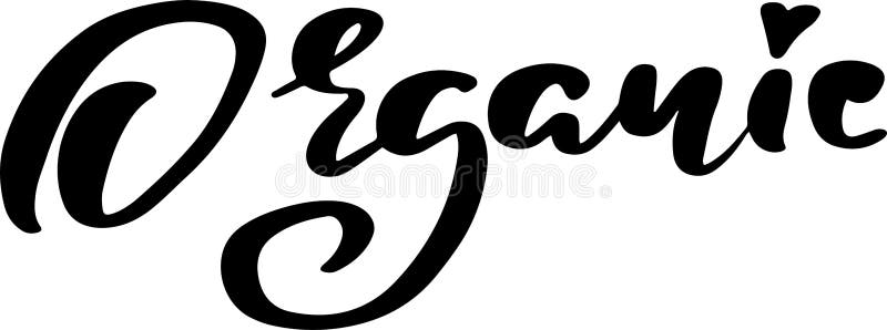 Organic Lettering. Modern Brush Calligraphy. Vector Typography Banner ...