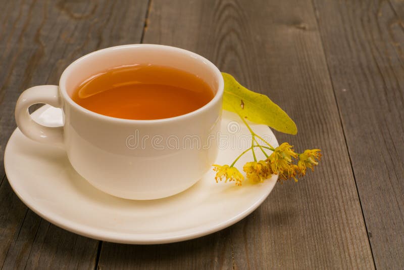 Organic linden herbal tea stock photo. Image of autumn - 181238252