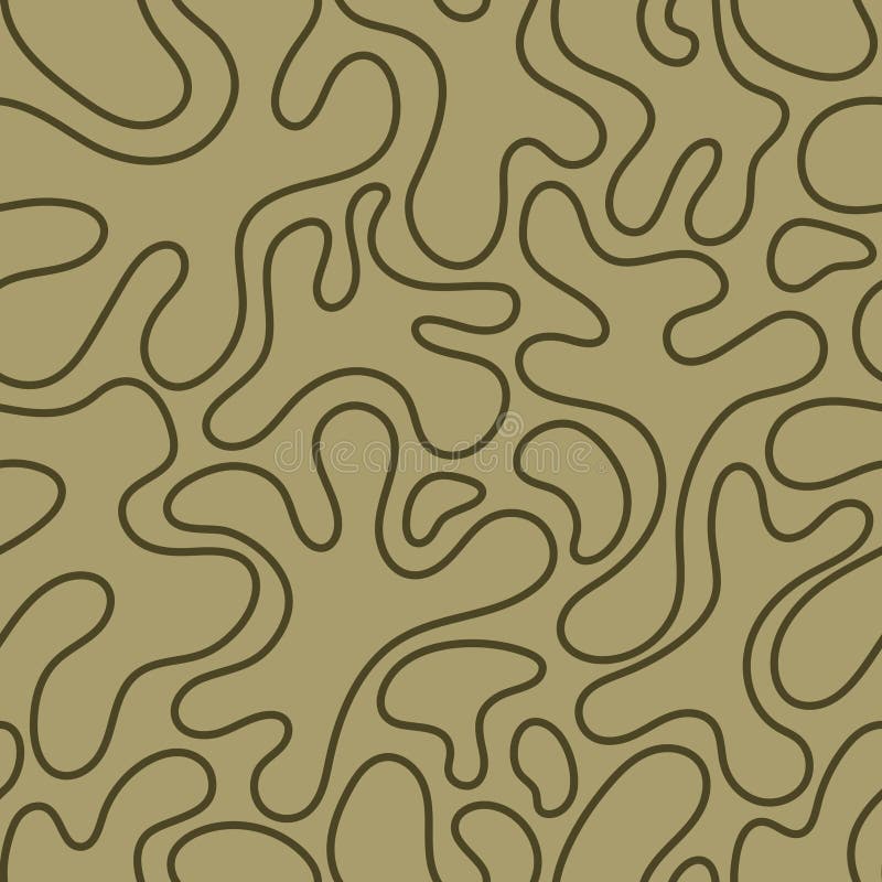 Modern Organic Line Pattern Abstract with Seamless Design on Light ...