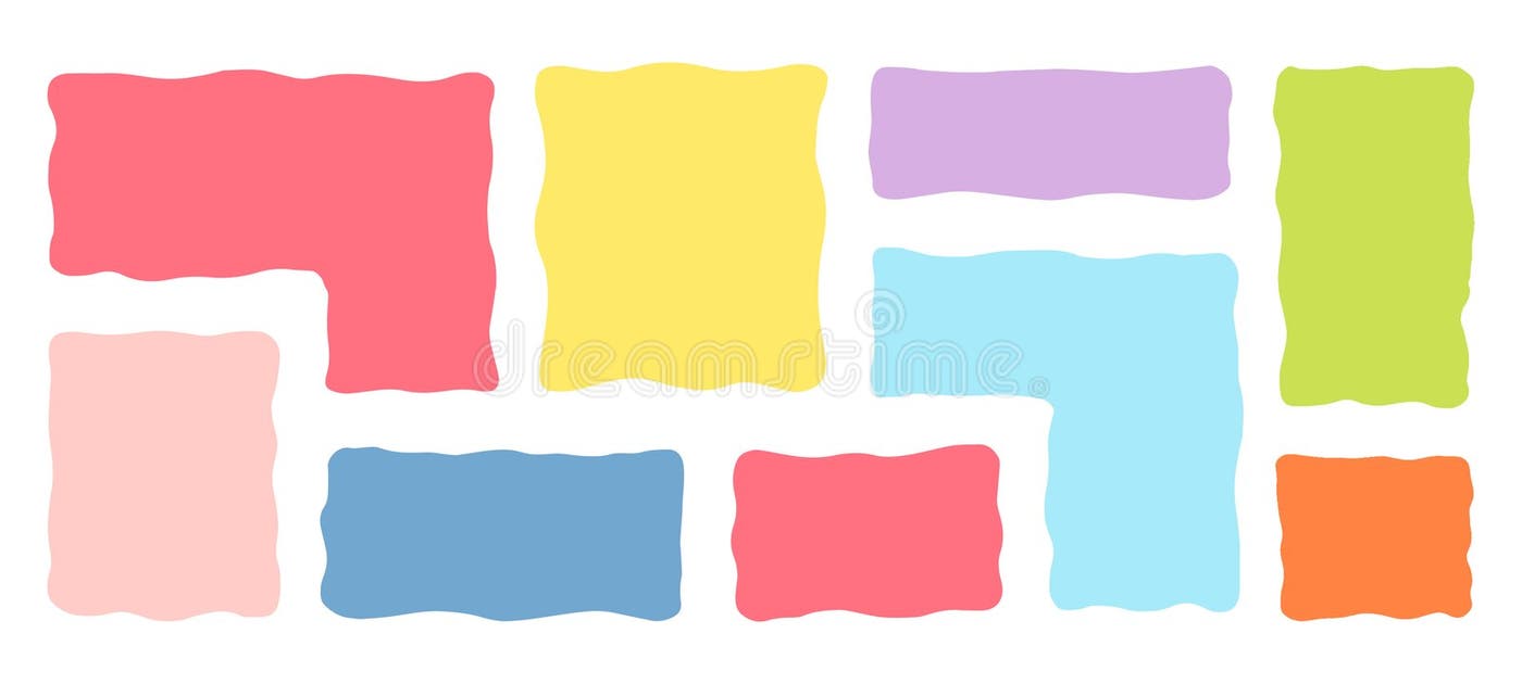 Irregular Text Box Frame Vector Set Stock Illustrations – 771 Irregular ...