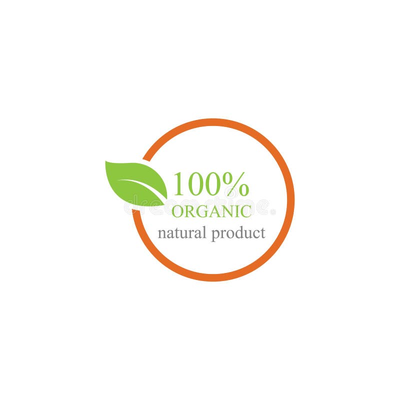 100 Organic Logo Illustration Design Template Stock Vector ...