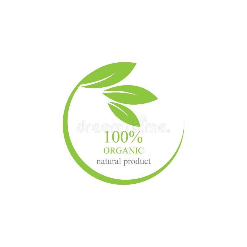100 Organic Logo Illustration Design Template Stock Vector ...