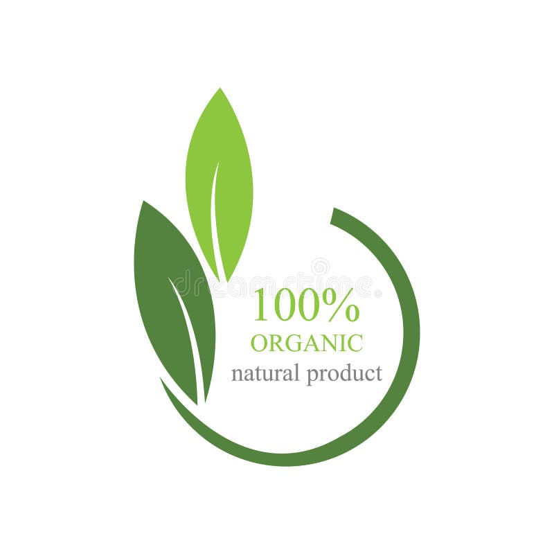100 Organic Logo Illustration Design Template Stock Vector ...