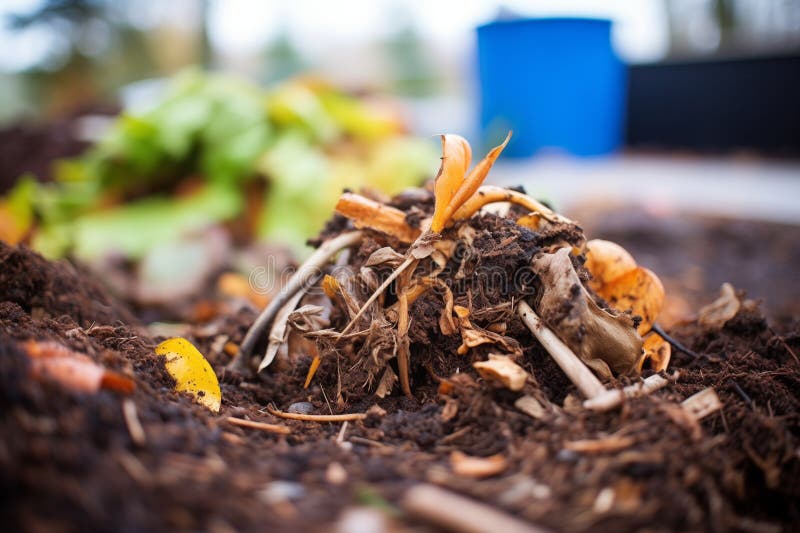 Organic Manure from a Crumbled Compost Pile Stock Image - Image of ...