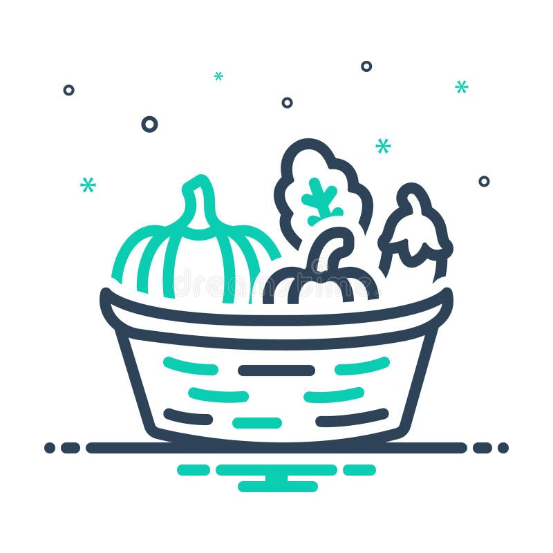 Eatable Green Veg Ad Basket Stock Illustrations – 2 Eatable Green Veg ...