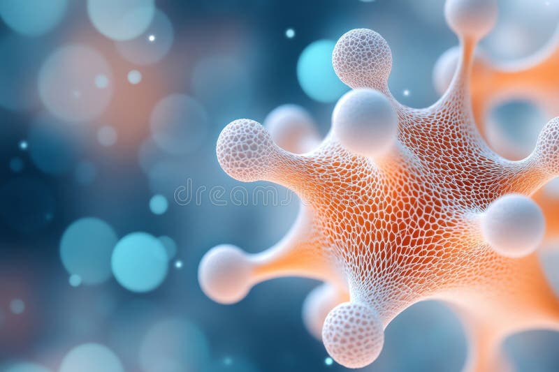 Organic Mesh Like Structure in Soft Orange and White Tones Stock Photo ...