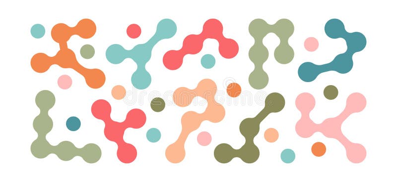 Organic Metaball Icon, Connect Pattern, Circle Shape Dot, Color Morph ...