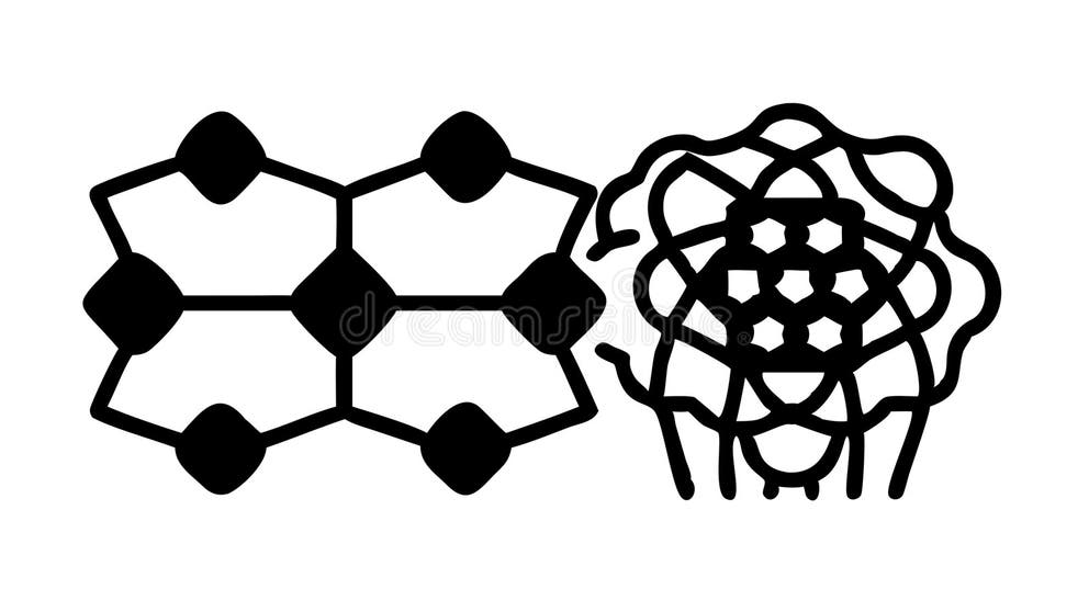 Organic Network Structure. Interconnected Elements, Complex System, Biological Network, Abstract ...