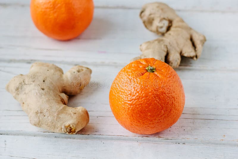 Organic Orange and Ginger Root Stock Image - Image of diet, vegetables ...