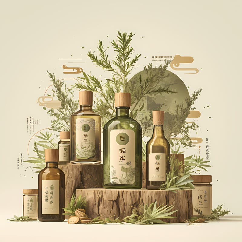 Organic Packaging Design: Woven Textures and Natural Elements Stock ...