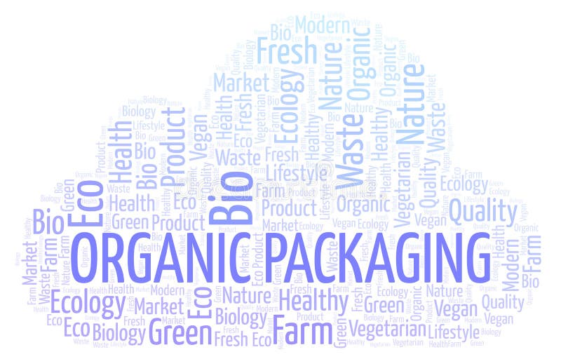 Organic Packaging Word Cloud. Stock Illustration - Illustration of ...