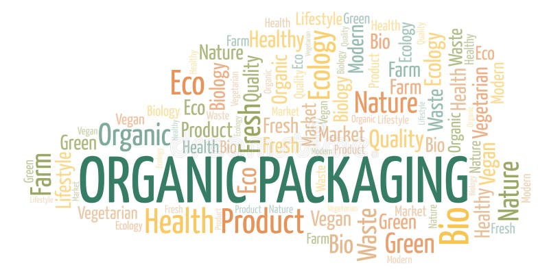 Organic Packaging Word Cloud. Stock Illustration - Illustration of ...