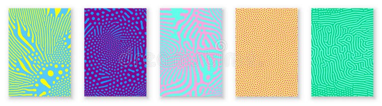 Organic Pattern Abstract Backgrounds with Color Splash Flow Lines ...
