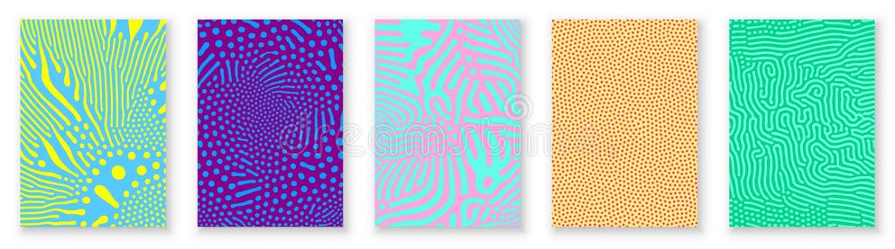 Organic Pattern Abstract Backgrounds with Color Splash Flow Lines ...