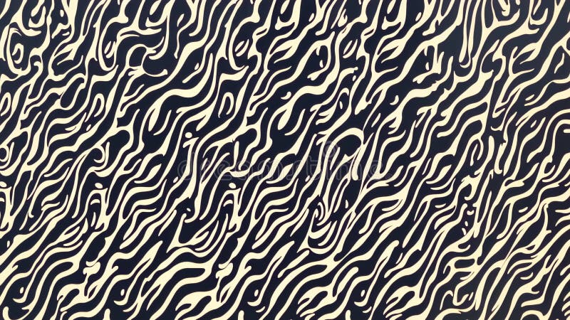 Organic Pattern Animation Showcases Flowing Lines in Cream and Dark ...