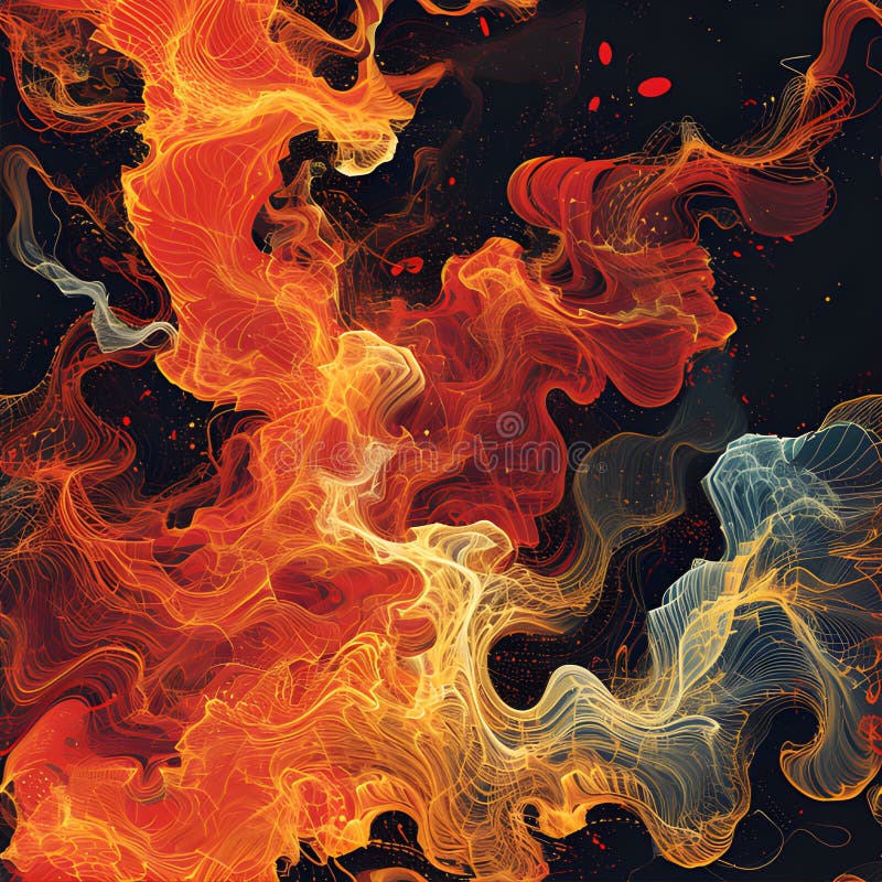 Organic Pattern Inspired by the Delicate Forms of Swirling Smoke Rising ...