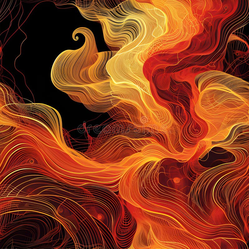 Organic Pattern Inspired by the Delicate Forms of Swirling Smoke Rising ...