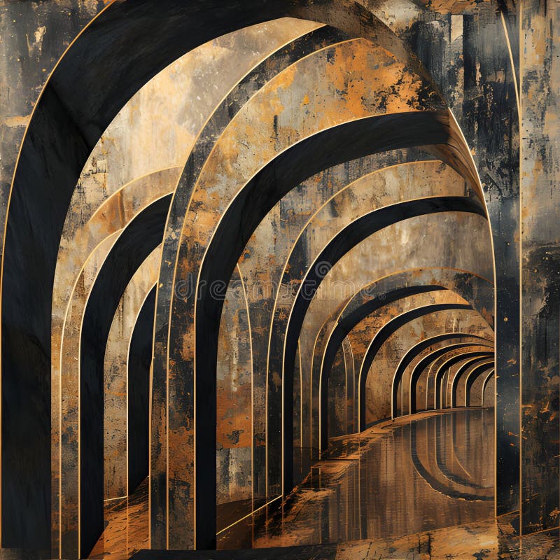 Organic Pattern Inspired by the Graceful Arches of Bridges that Span ...