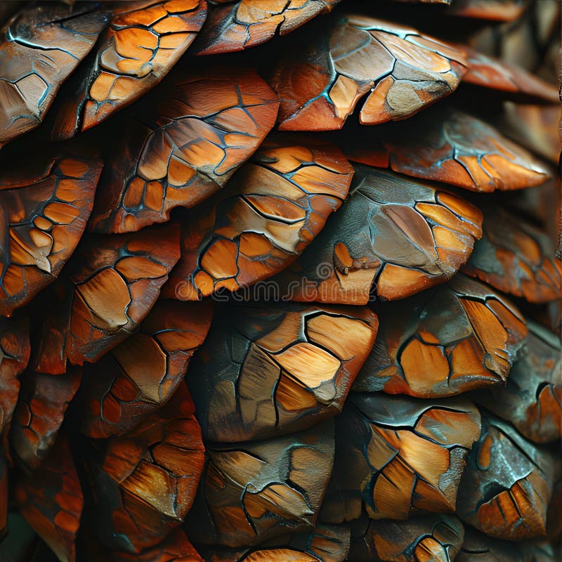 Organic Pattern Inspired by the Intricate Textures of a Pinecone S ...