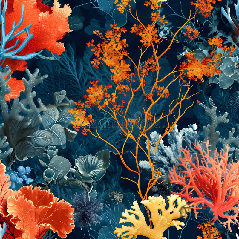Organic Pattern that Mirrors the Delicate Forms of Underwater Coral ...