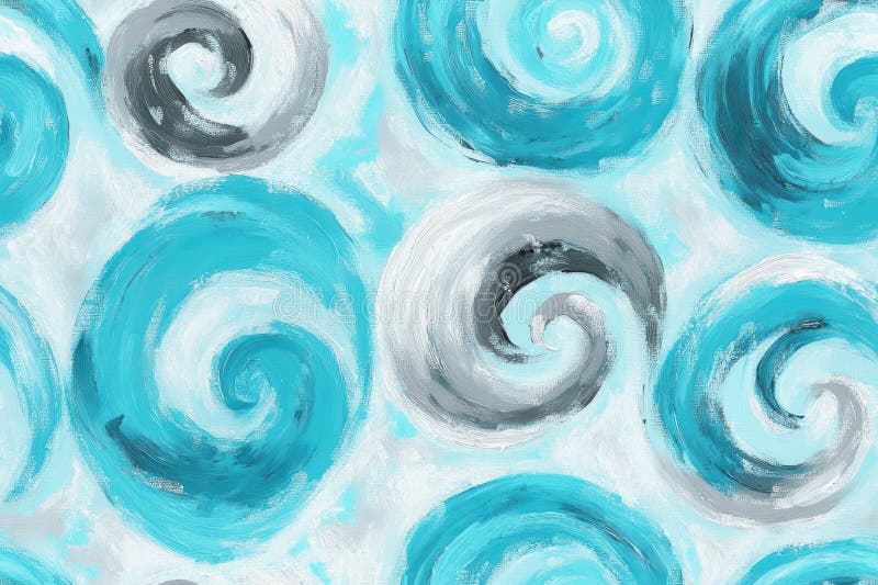 A Calming Blue and Green Geometric Pattern with Layered Squares and ...