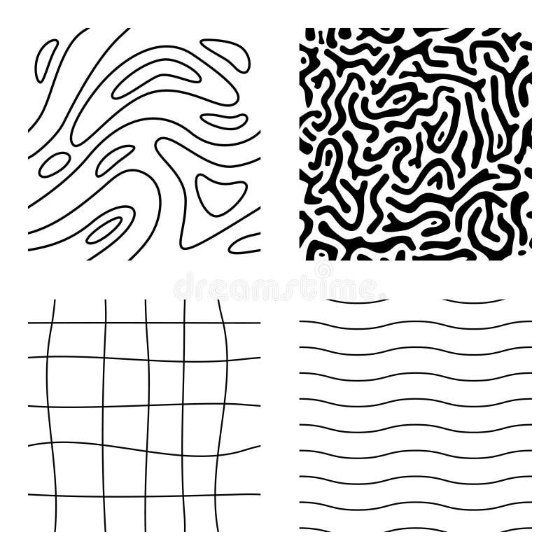 Organic Patterns Set stock vector. Illustration of repeat - 189229210