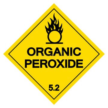 Organic Peroxide Class 5.2 Symbol Sign ,Vector Illustration, Isolate on ...