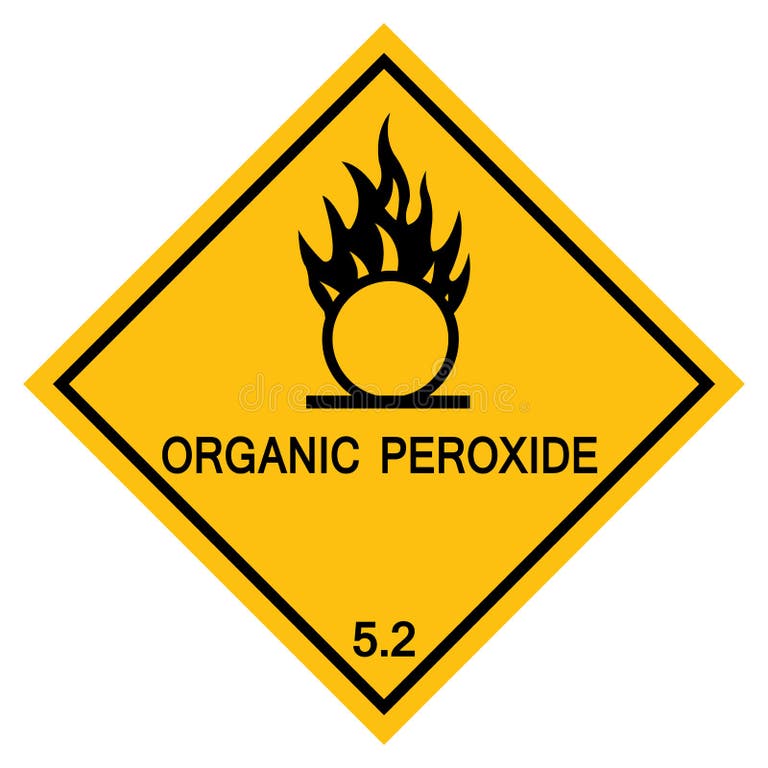 Organic Peroxide Symbol Sign Isolate on White Background,Vector ...