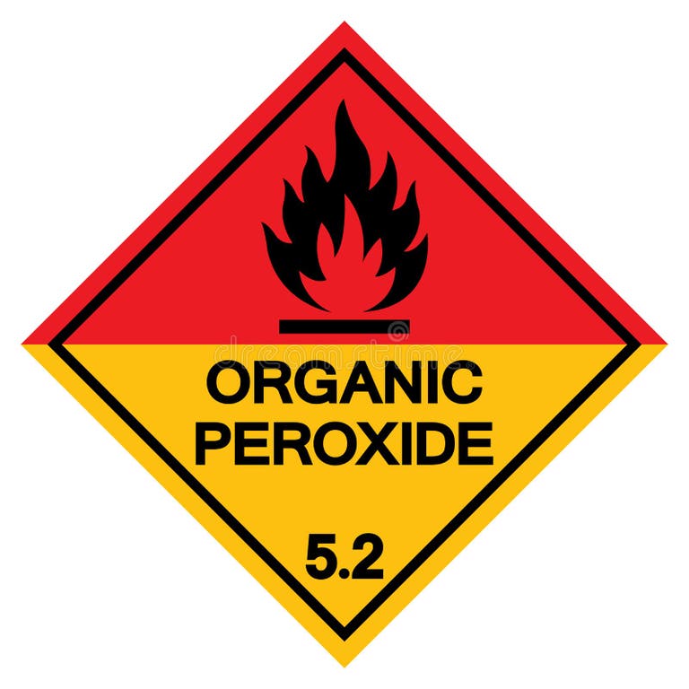 Organic Peroxide Symbol Sign ,Vector Illustration, Isolate on White ...