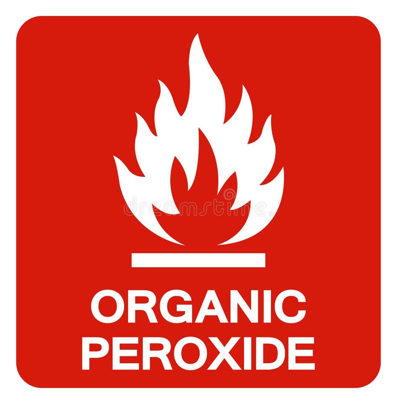 Organic Peroxide Symbol Sign ,Vector Illustration, Isolate on White ...