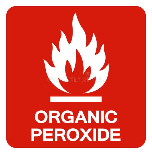 Organic Peroxide Symbol Sign ,Vector Illustration, Isolate on White ...