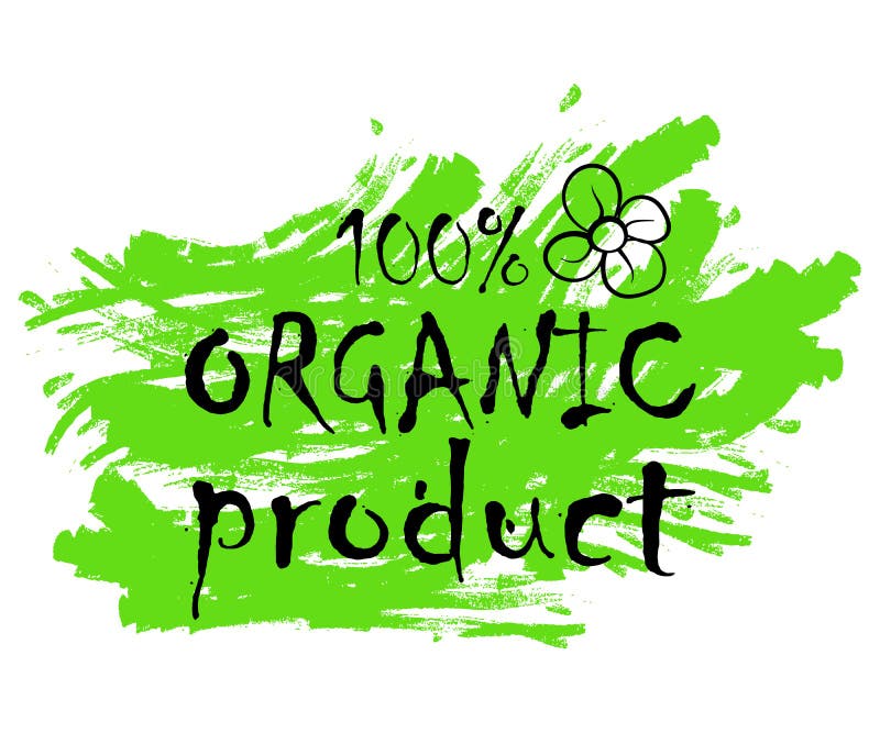 Organic Product Icon Design Symbol. Stamp with Leaf Shape Design Stock ...