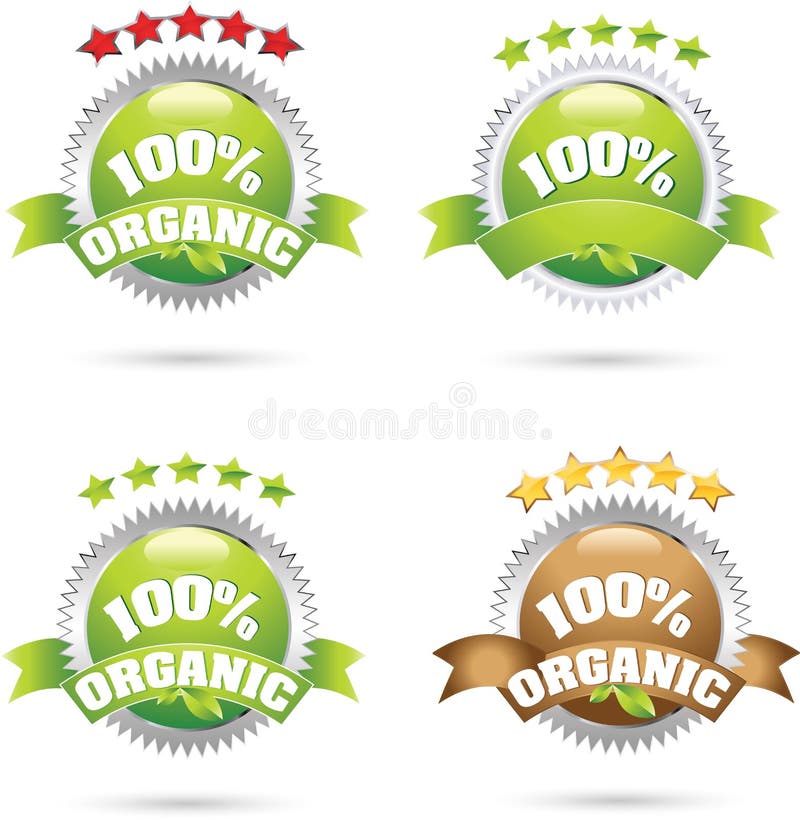 Organic product icons stock vector. Illustration of market - 37502394