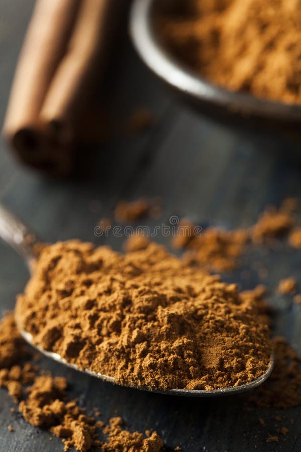 Organic Raw Brown Cinnamon stock image. Image of flavor - 41068909