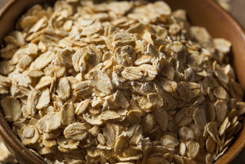 Organic Raw Dry Oats stock photo. Image of nutritious - 46250564