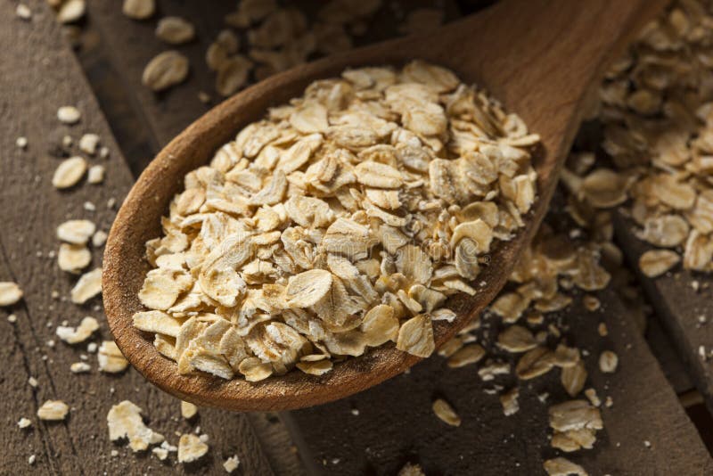 Organic Raw Dry Oats stock photo. Image of fiber, food - 46250674