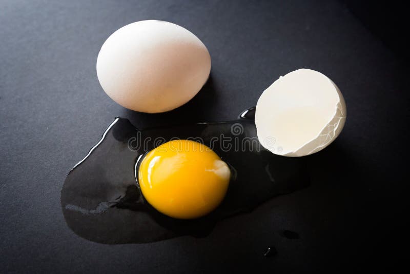 Cracked Egg Open stock photo. Image of oval, shell, baby - 614224