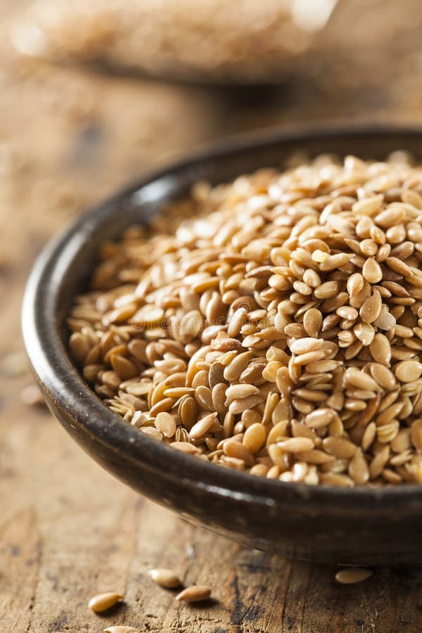 Organic Raw Flax Seeds stock photo. Image of omega3, ingredient - 39371414