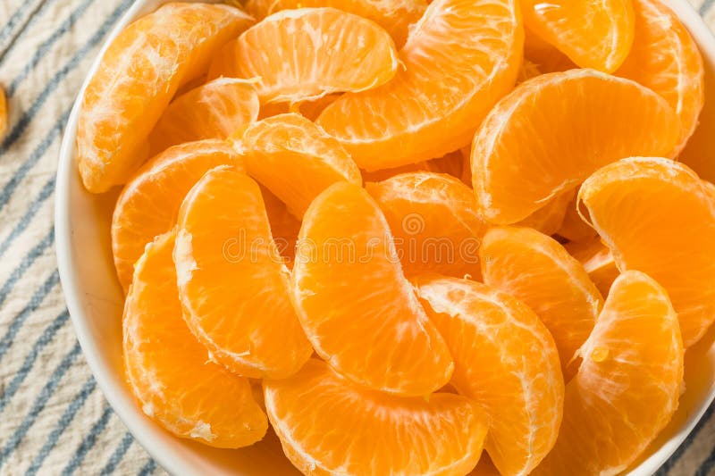 Organic Raw Peeled Mandarin Oranges Stock Photo - Image of nature ...