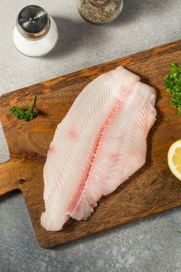 Organic Raw White Catfish Filet Stock Image - Image of gourmet, cooking ...